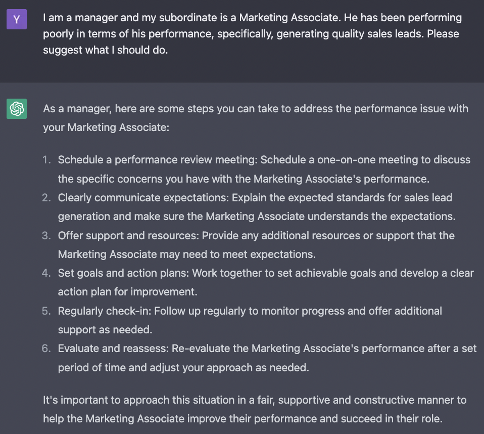 Exploring ChatGPT for People Management and Leadership | EngageRocket