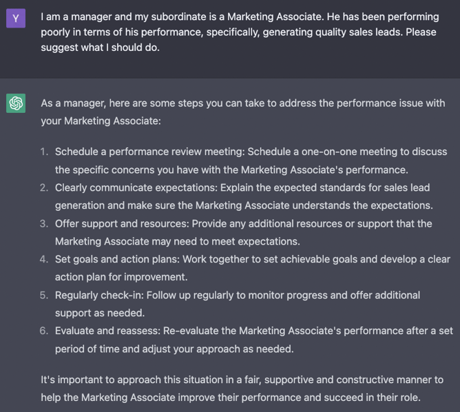 Exploring ChatGPT for People Management and Leadership | EngageRocket